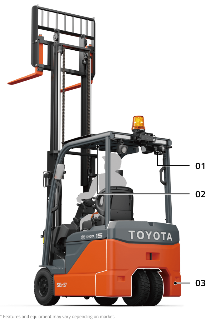 מלגזה חשמלית 1.5 טון (+SEnS) 8FBE15 - מותג מלגזות מס' 1 בעולם - מלגזות טויוטה | Toyota